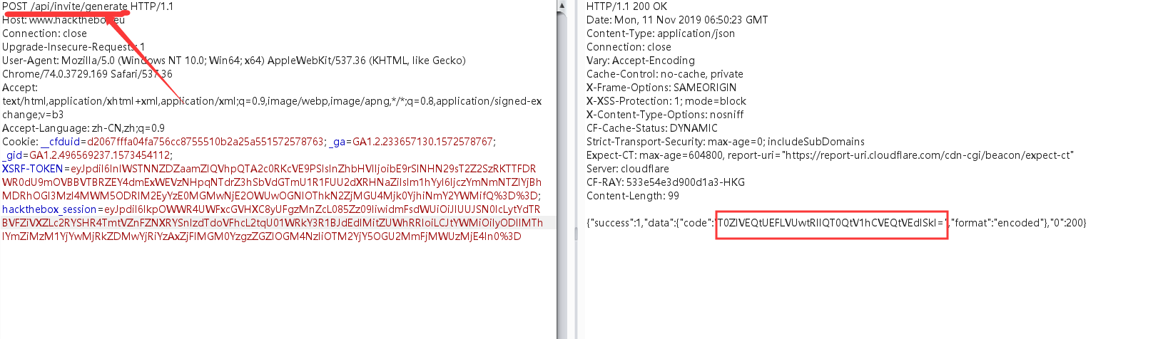 hackthebox初探之获取邀请码 | madcoding’s blog